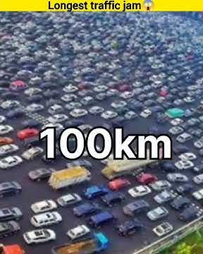 The longest traffic jam in history!😱 - YouTube