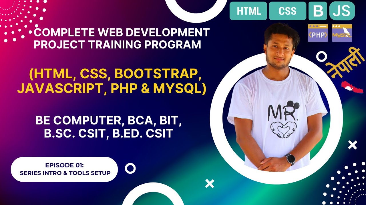 Episode 01: Series Intro & Tools Setup in Nepali | Complete Web ...
