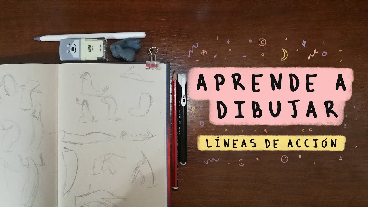 Cómo dibujar poses | ejercicios líneas de acción + recursos - YouTube