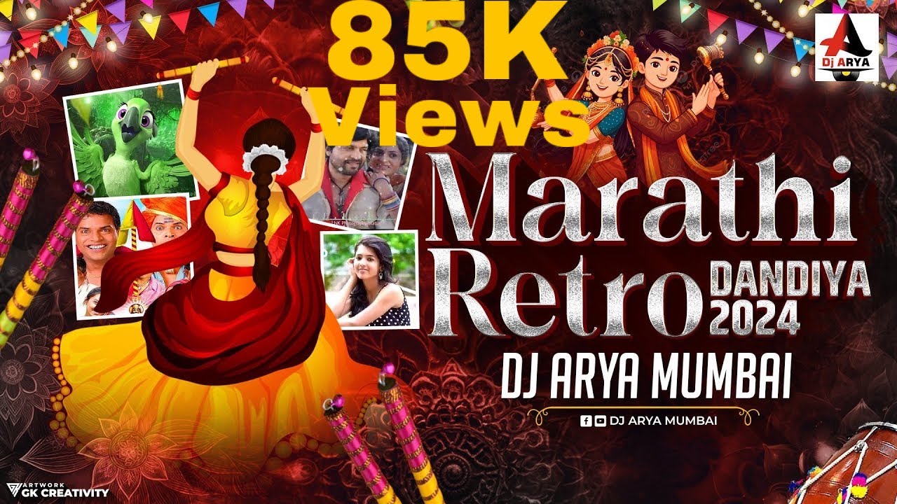 Marathi Retro Dandiya 2024 - DJ Arya Mumbai | Marathi Old Garba | # ...