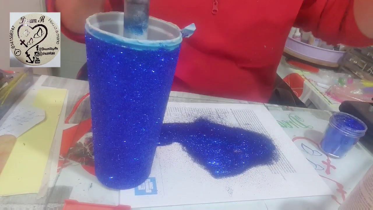Aplicación básica de glitter a termo - YouTube