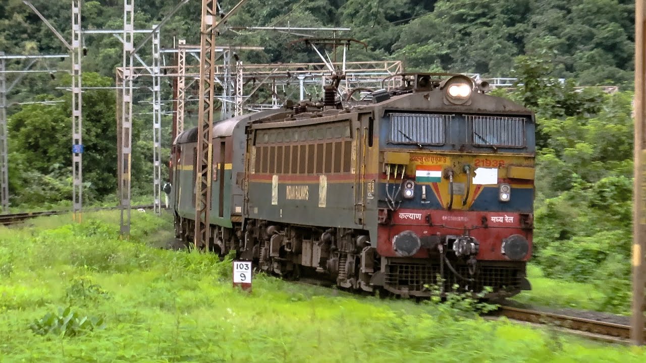 [2 in 1] LHB Trains Descending Ghat With WCAM Locomotive! # ...