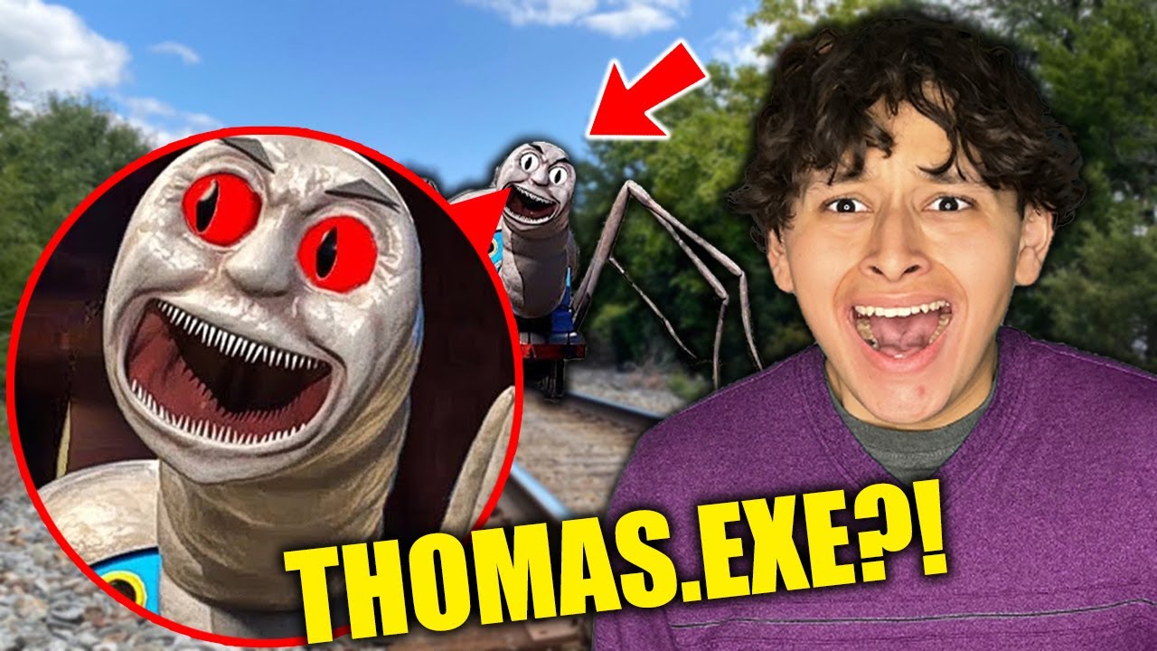 DRONE CATCHES THOMAS.EXE AT PUBLIC TRAIN STATION!! (*WATCH UNTIL THE END FOR EVIL THOMAS*) - YouTube