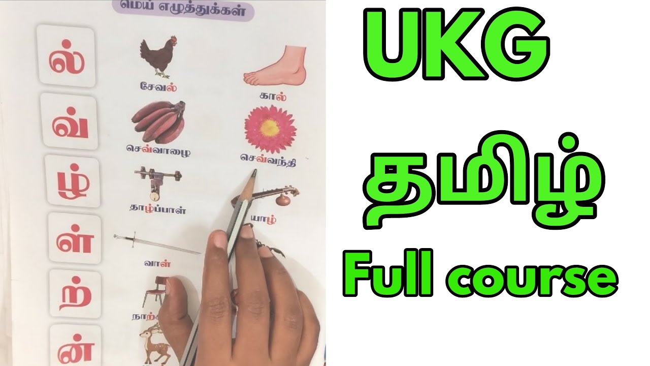 UKG தமிழ் Online class | UKG #Tamil worksheet - YouTube