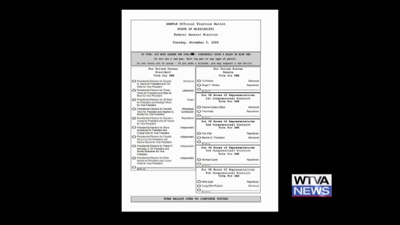 Mississippi’s sample election ballot for 2024 revealed - YouTube
