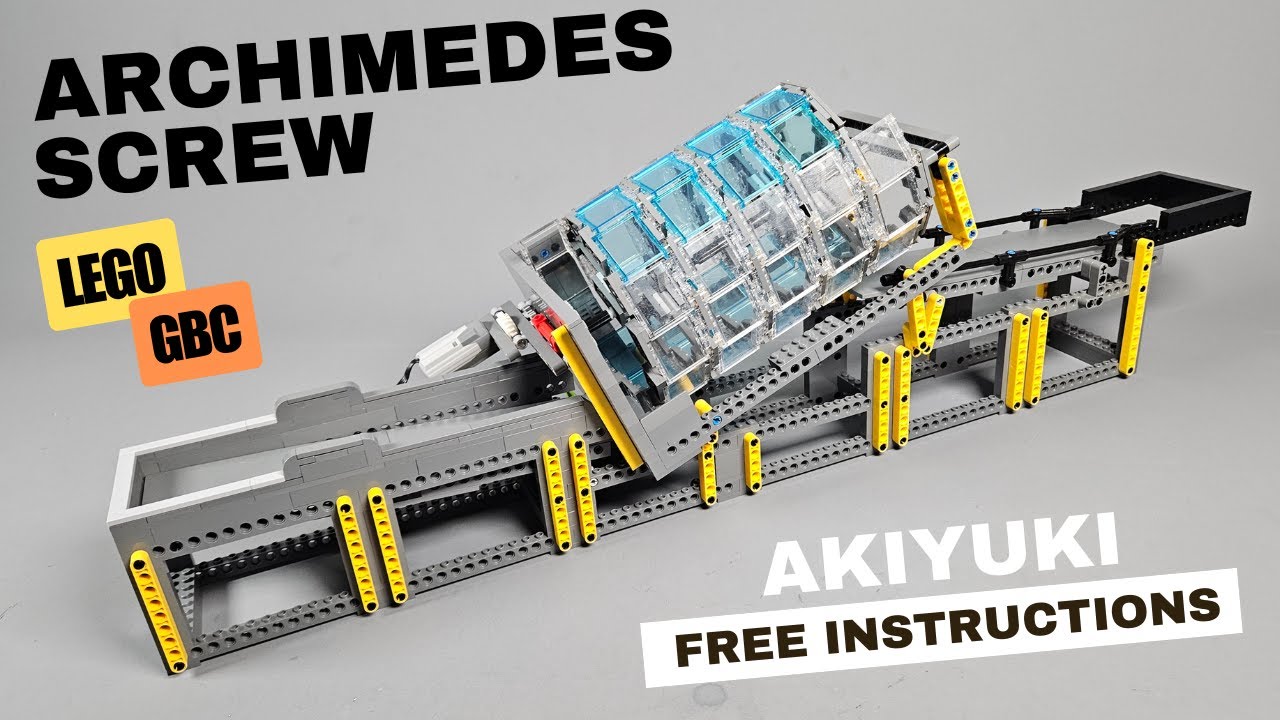 LEGO GBC - Akiyuki - Archimedes Screw 1 - FREE instructions - YouTube