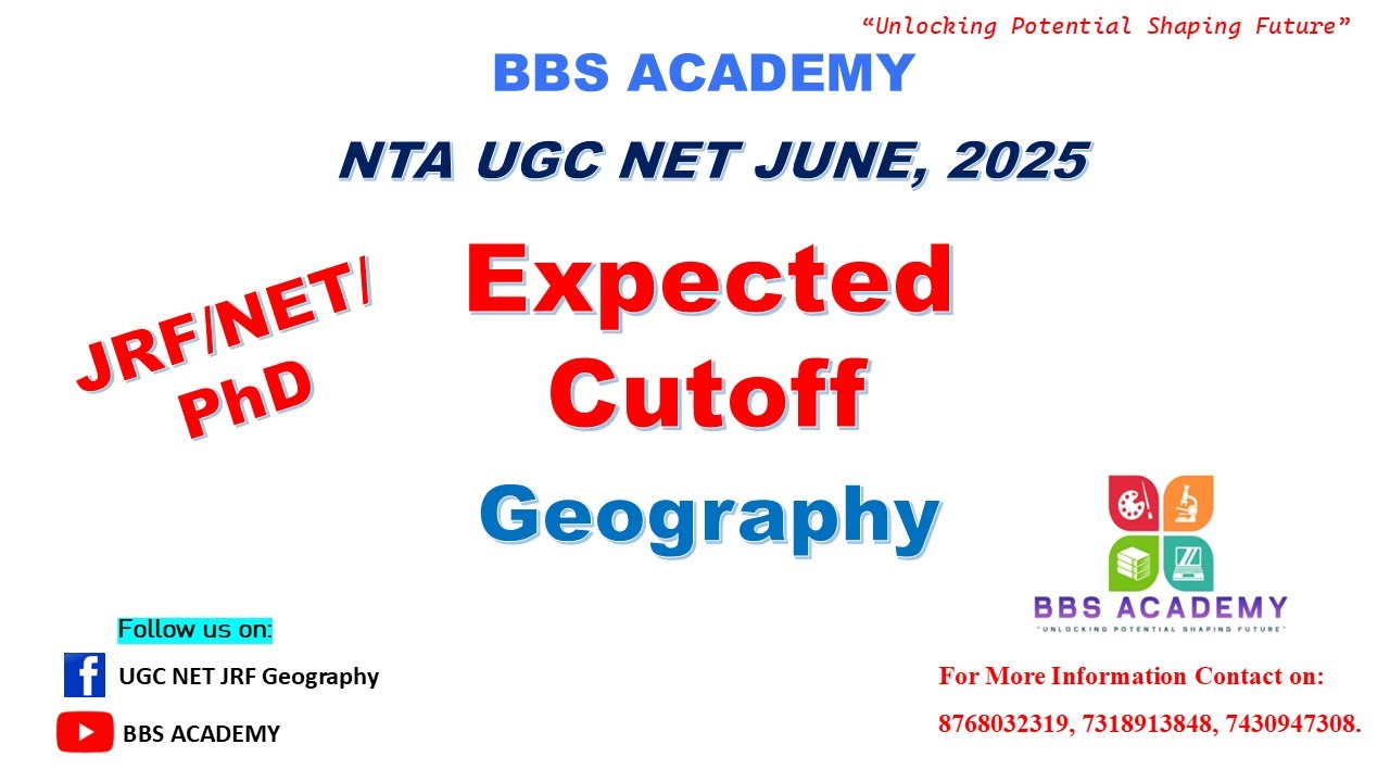 Expected Cutoff Geography | UGC NET June 2025 | Cutoff Analysis ...