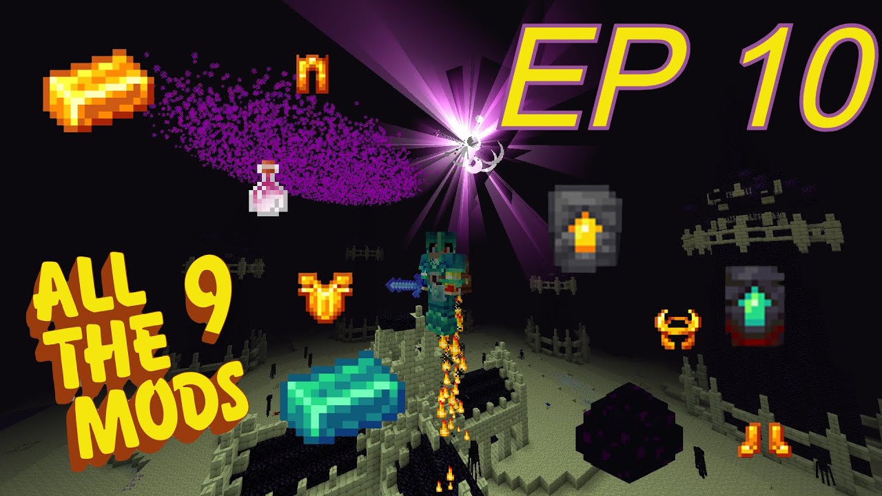 EL END, ARMADURAS DE ALLTHEMODIUM Y VIBRANIUM| ATM9| EP 10| MINECRAFT ...