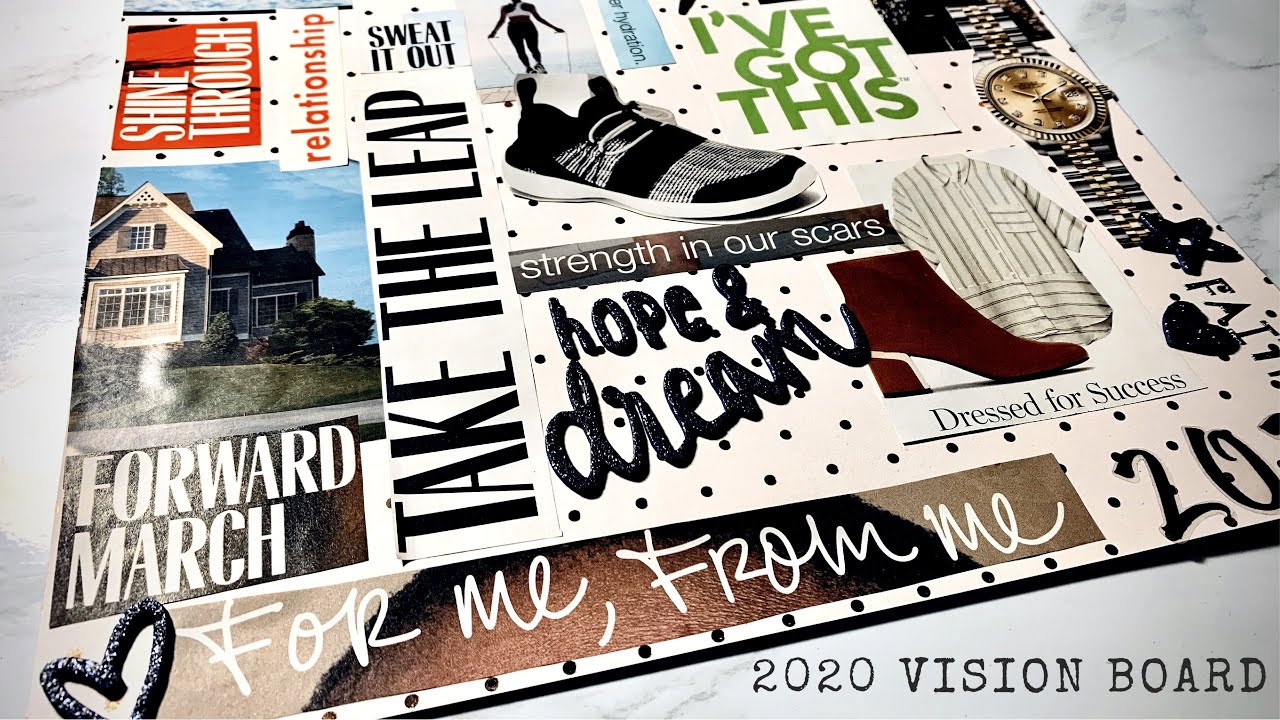 MY 2020 VISION BOARD! - YouTube