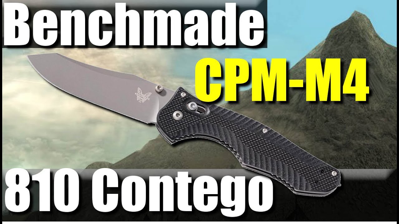 Benchmade 810 Contego Review: CPM-M4 is amazing! | Revhiker - YouTube