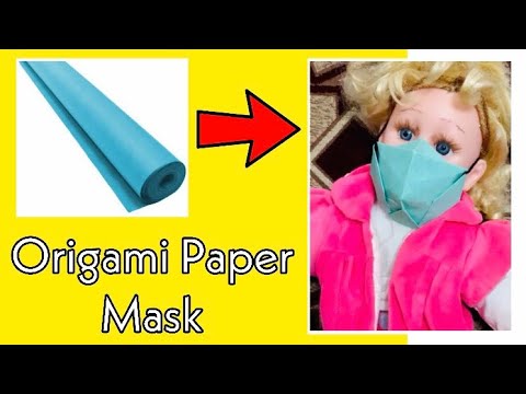Paper mask- പേപ്പർ മാസ്ക് - origami paper mask- surgical mask- Diy mask ...