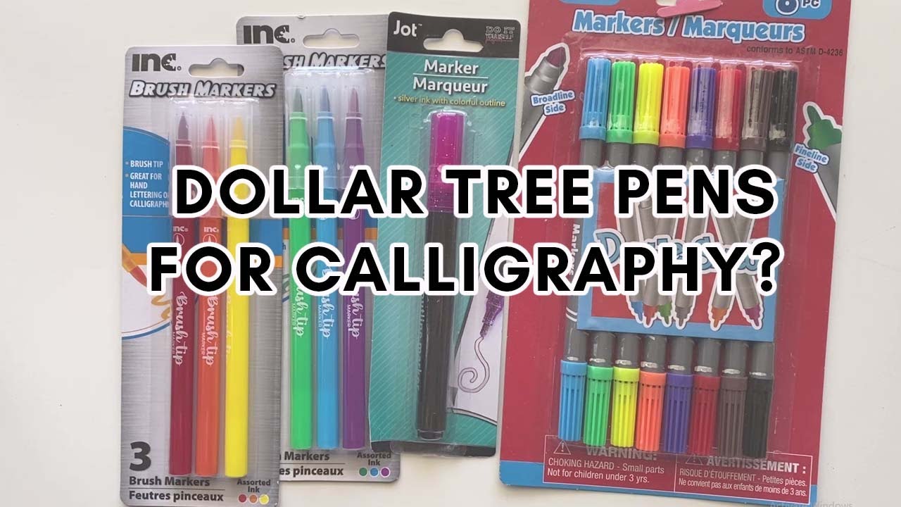 Dollar Tree Pens For Calligraphy Testing Out Some Pens I Found At Dollar Tree Pens For Calligraphy Testing Out Some Pens I Found At