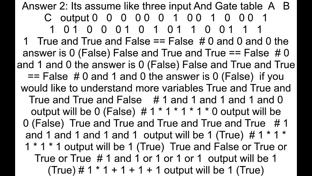 Evaluating Boolean logic with 3 or more variables - YouTube