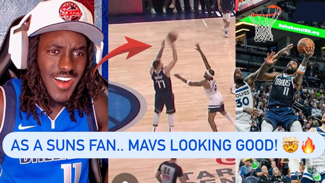 Luka & Kyrie Is HUNGRY!! Mavs At Wolves Highlights Reaction - YouTube