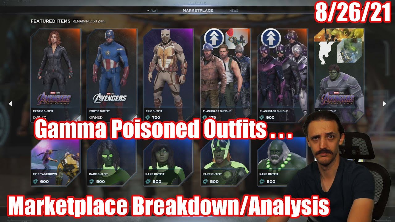 Gamma Poisoned Outfits... Marketplace Breakdown/Analysis | Marvel's ...