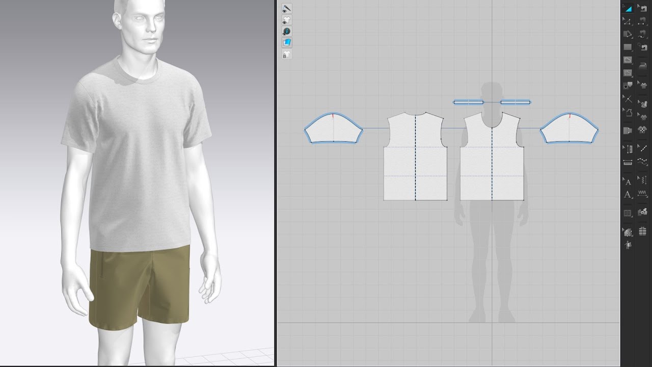 Drafting Men T-Shirt, Clo, Marvelous Designer - YouTube