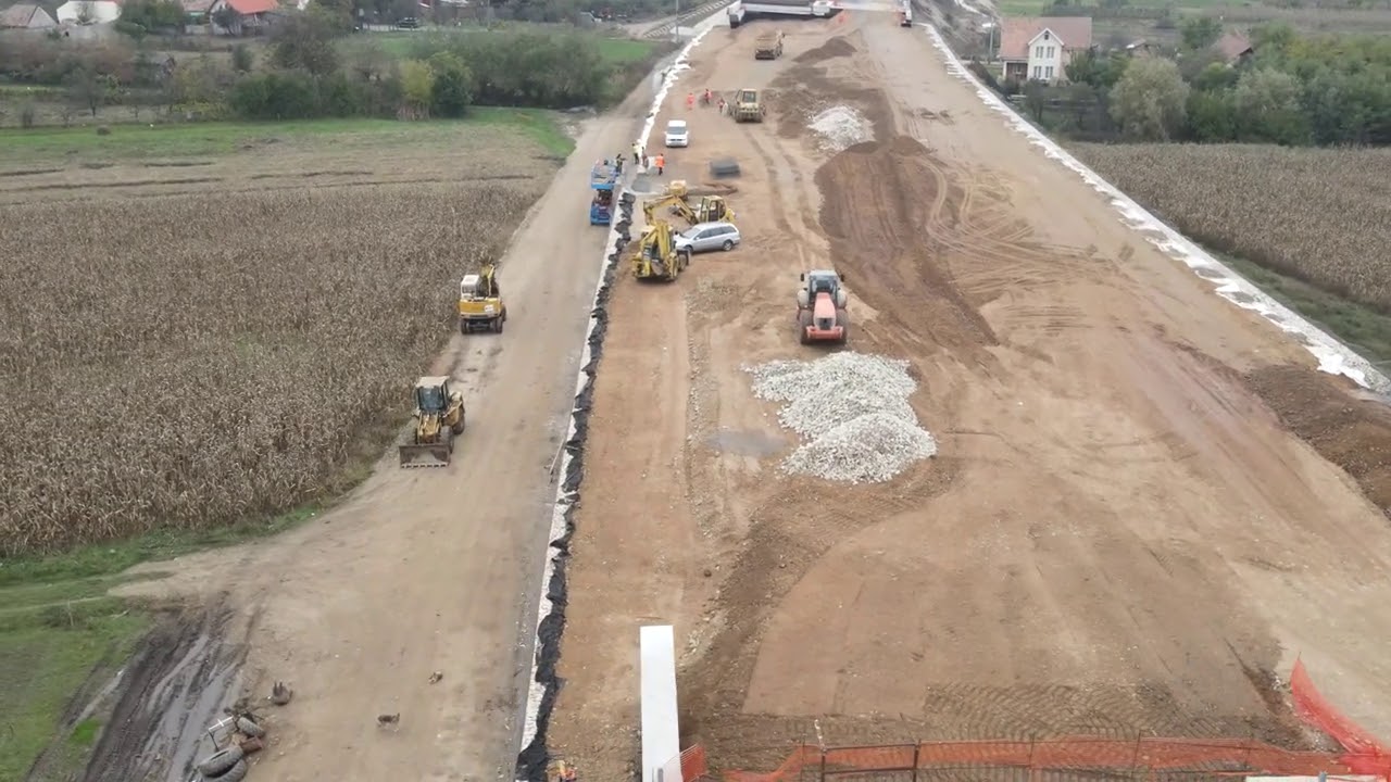 Autostrada A10 Sebes Turda, lotul 1, lucrari la gabioane zona Oarda ...