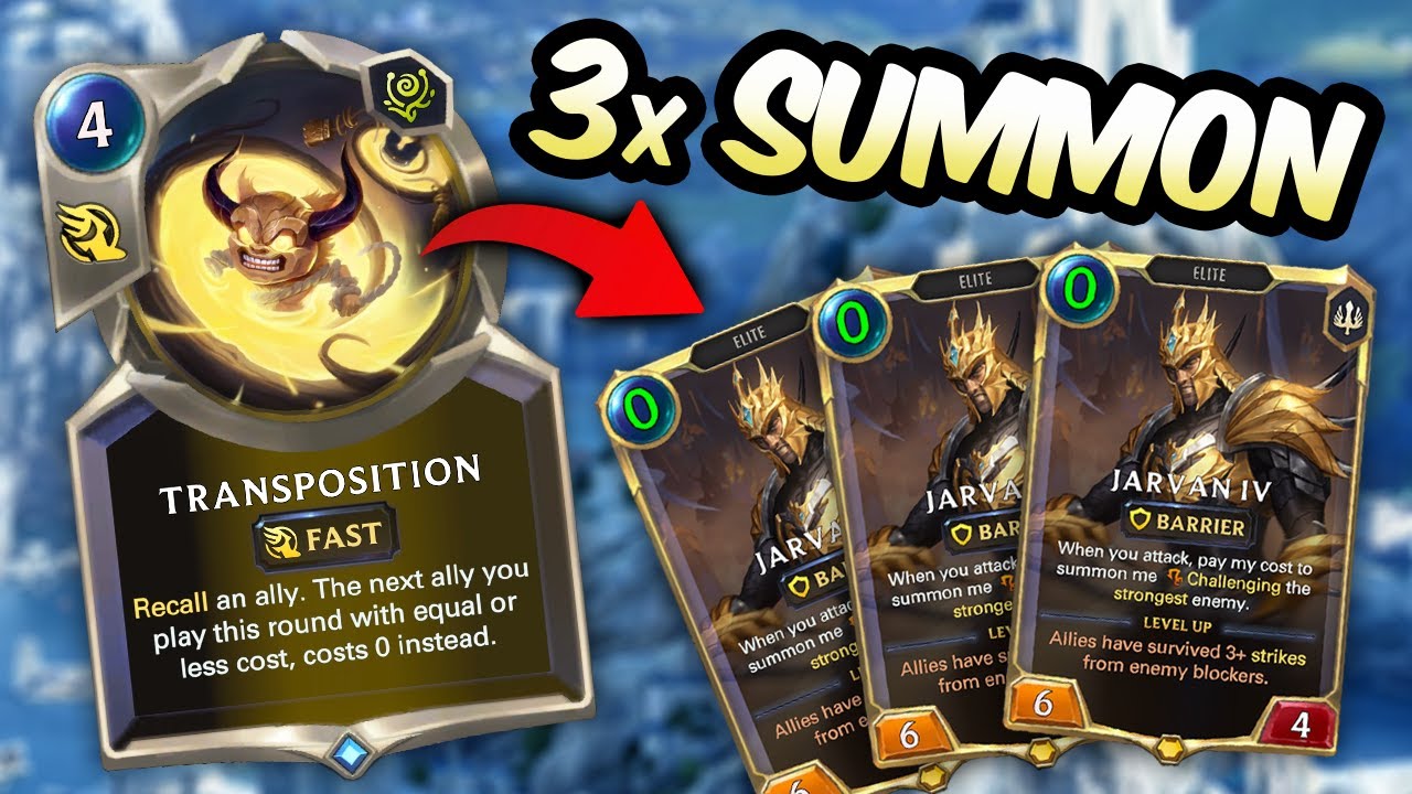 Summon 3 Jarvans in ONE Attack! | Eternal LoR Deck - YouTube