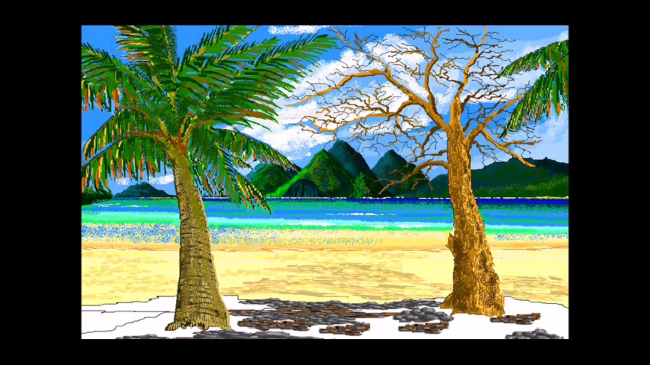 plaża- rysunek w programie Paint - YouTube