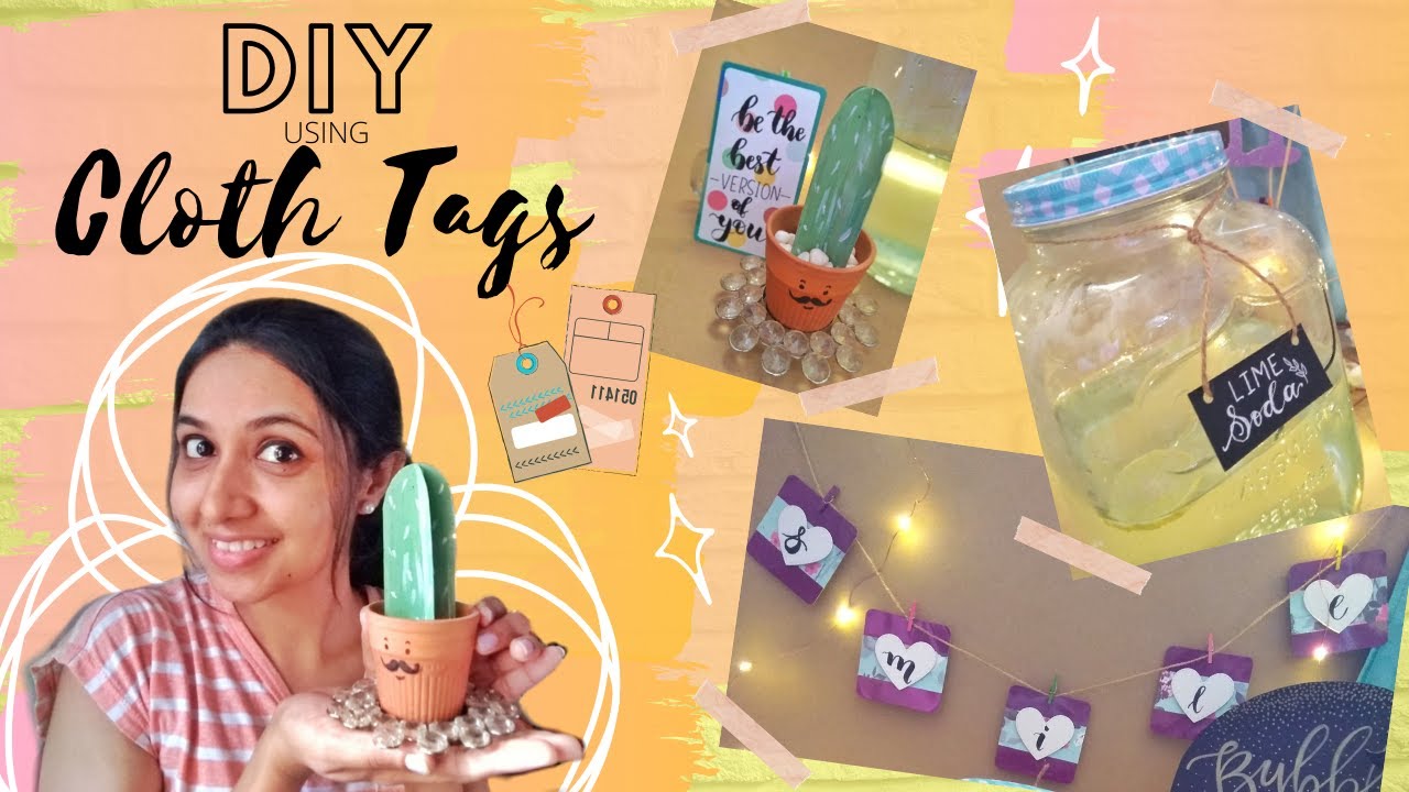 Quick and Easy DIY Using Cloth Tags/Price Tags |Trash to Treasure - Ep3 ...