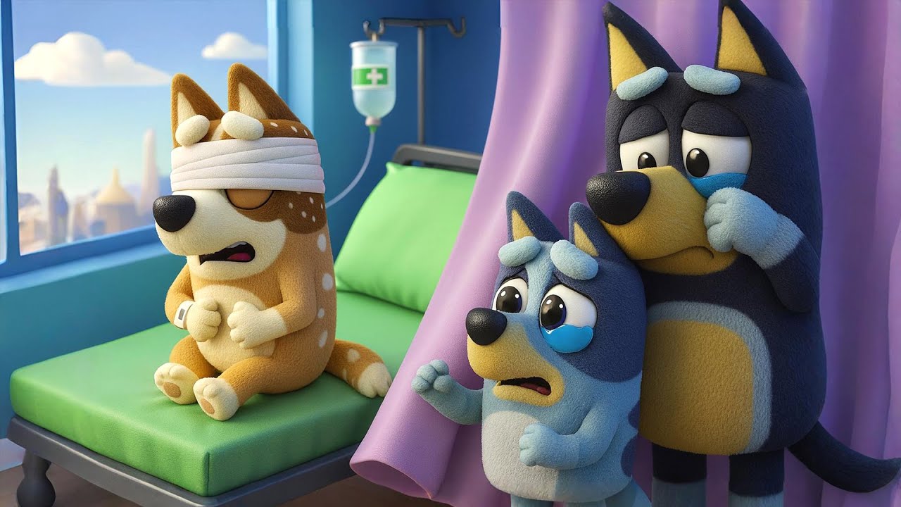 Bluey feel sad when they find out that Mom can't see - Bluey Funny ...