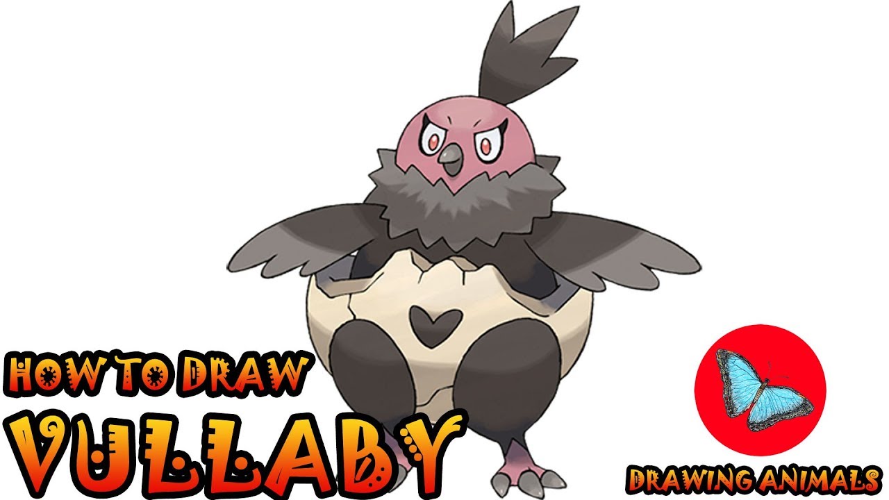 How To Draw Vullaby Pokemon | Drawing Animals - YouTube