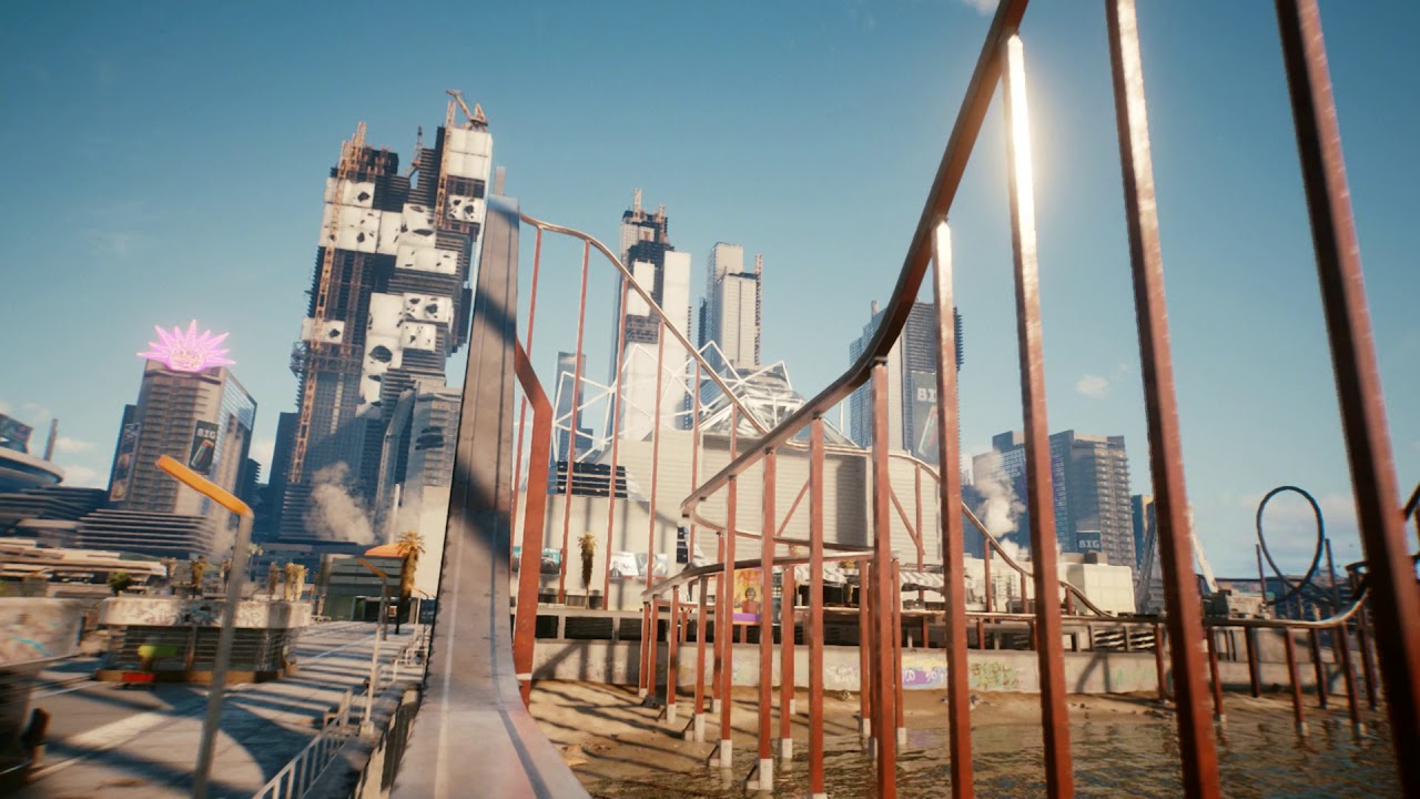 Cyberpunk 2077 - Rollercoaster in Pacifica - YouTube