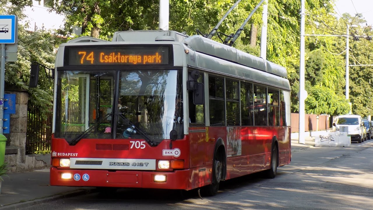 Ikarus 412T | T0705 utazás a 705-ös 412T-vel - YouTube
