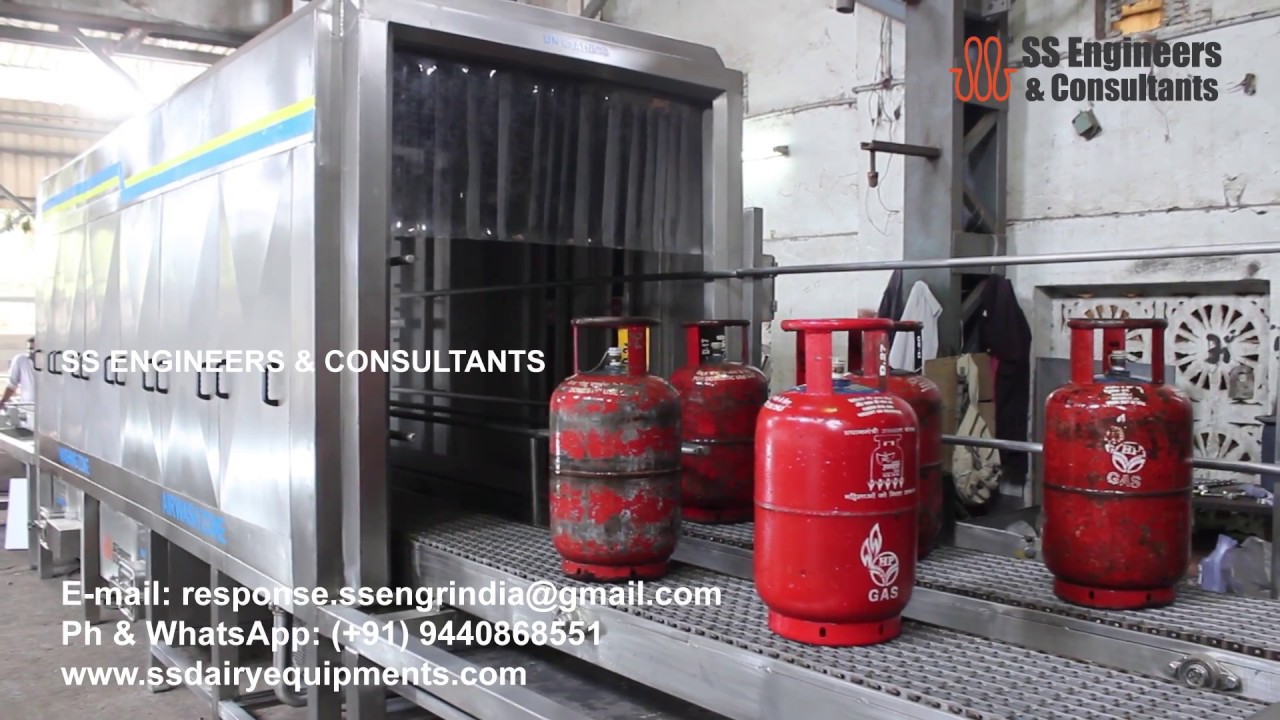 LPG Cylinder washing | Gas cylinder washer #lpgcylinder #gascylinder ...