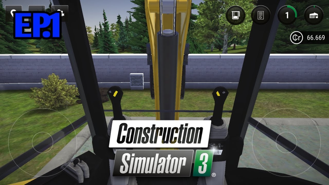 construction simulator 3 lite #ep1 มาเป็นวัยรุ่นก่อสร้าง - YouTube
