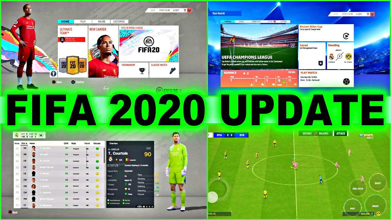 FIFA 20 ANDROID UPDATE ( FIFA 16 MOBILE ) KITS, MINI KITS & TRANSFERS ...