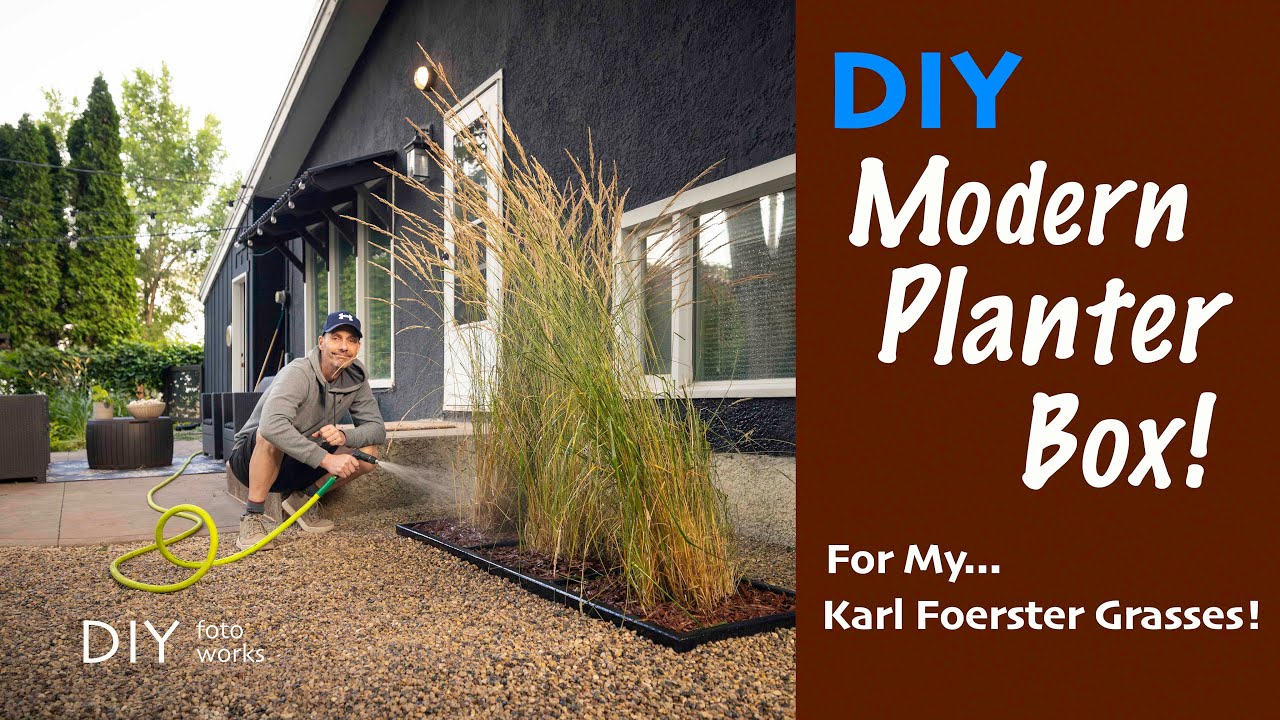 DIY Modern Planter Box Build 4K - YouTube