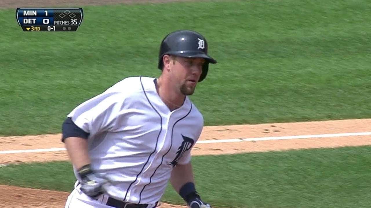 Holaday hits his first career home run - YouTube