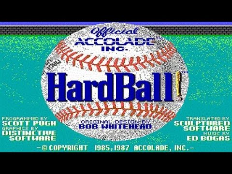Hardball! gameplay (PC Game, 1985) - YouTube
