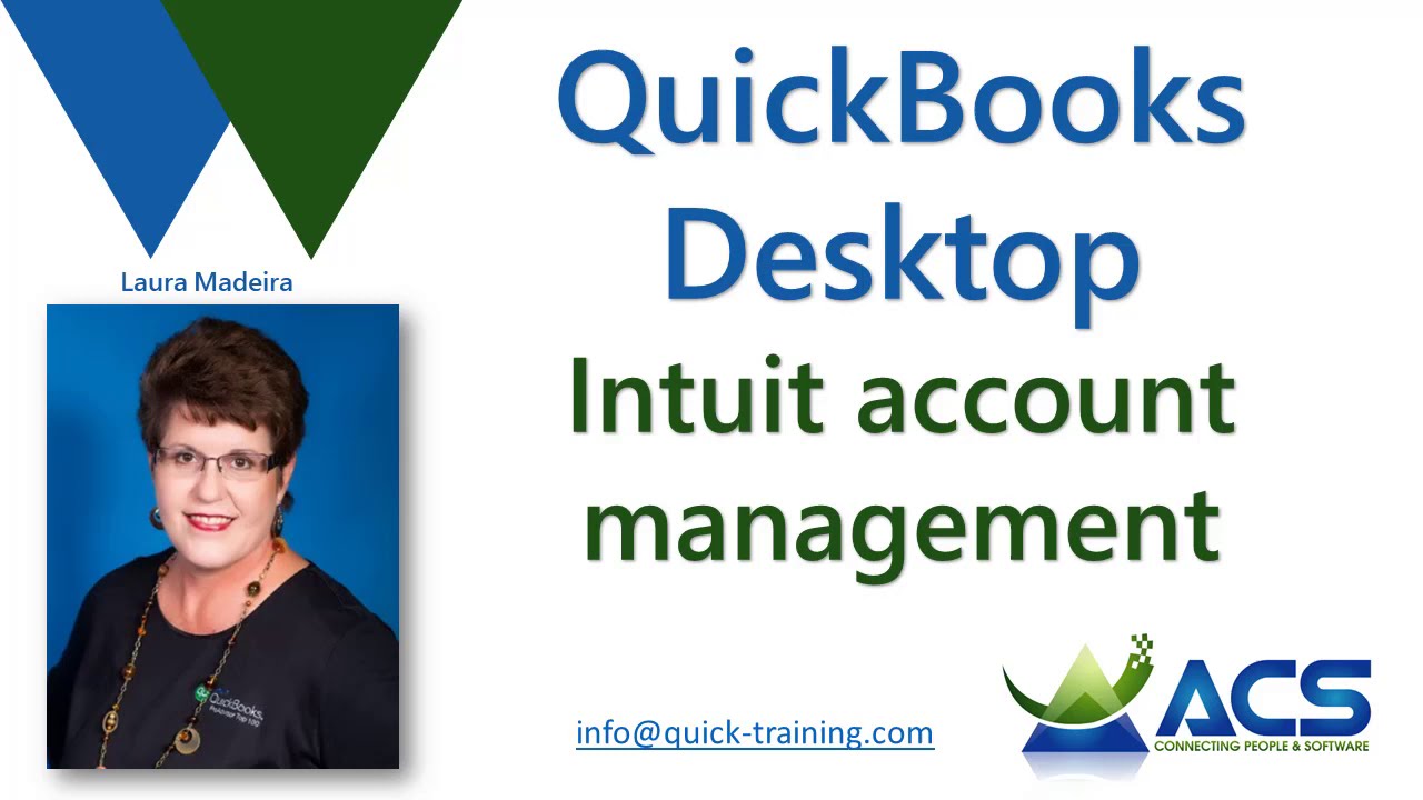 QuickBooks Desktop - Intuit account management - YouTube