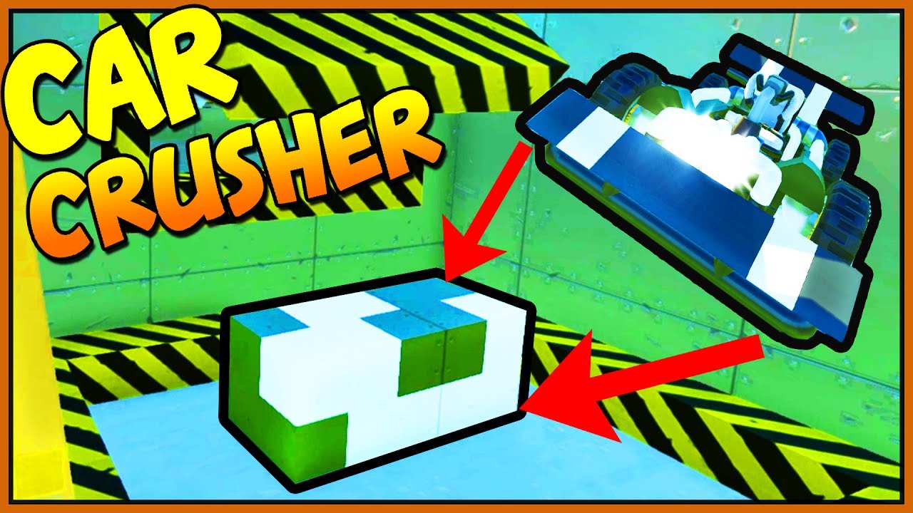 TURNING CARS INTO TINY CUBES - Scrap Mechanic Piston Builds - Let's ...