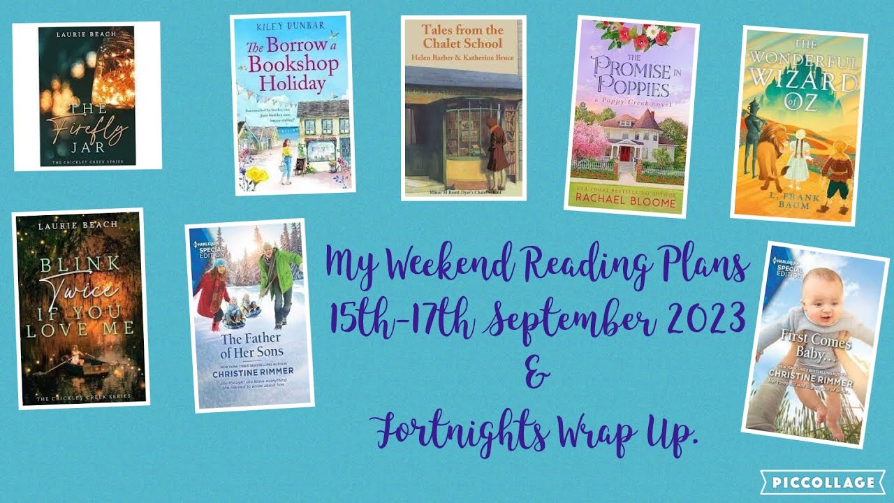 My Weekend Reading Plans 15th - 17th September 2023 - YouTube