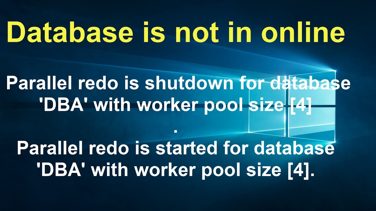 How To Fix Database is not in online due to AUTO CLose - YouTube