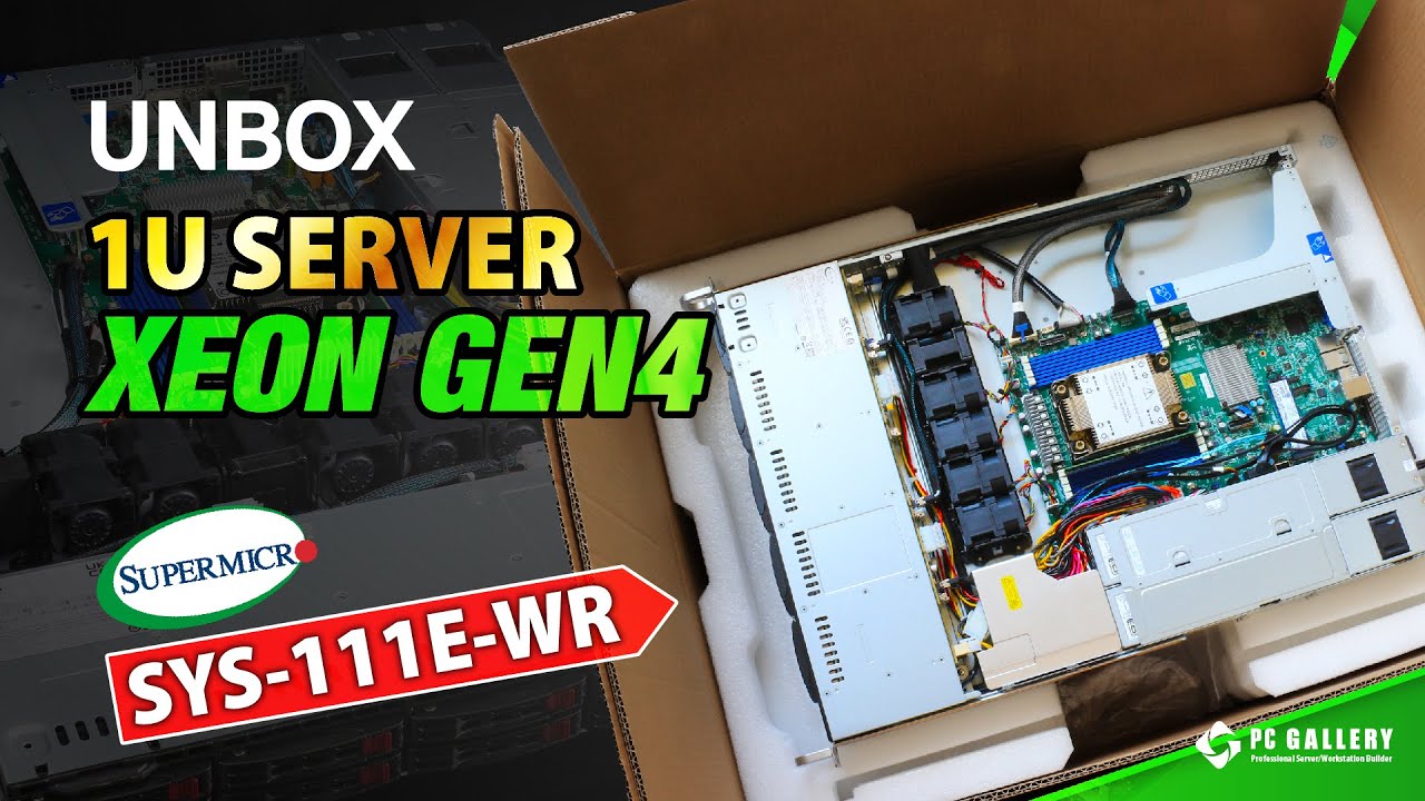 Unbox Supermicro SYS-111E-WR เครื่องเซิฟเวอร์ Intel Xeon Gen4 [PC ...