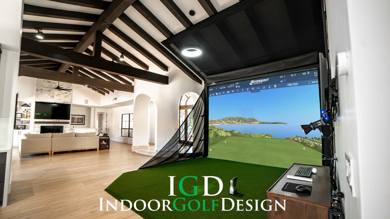 The Ultimate Home Golf Simulator By Indoor Golf Design - YouTube