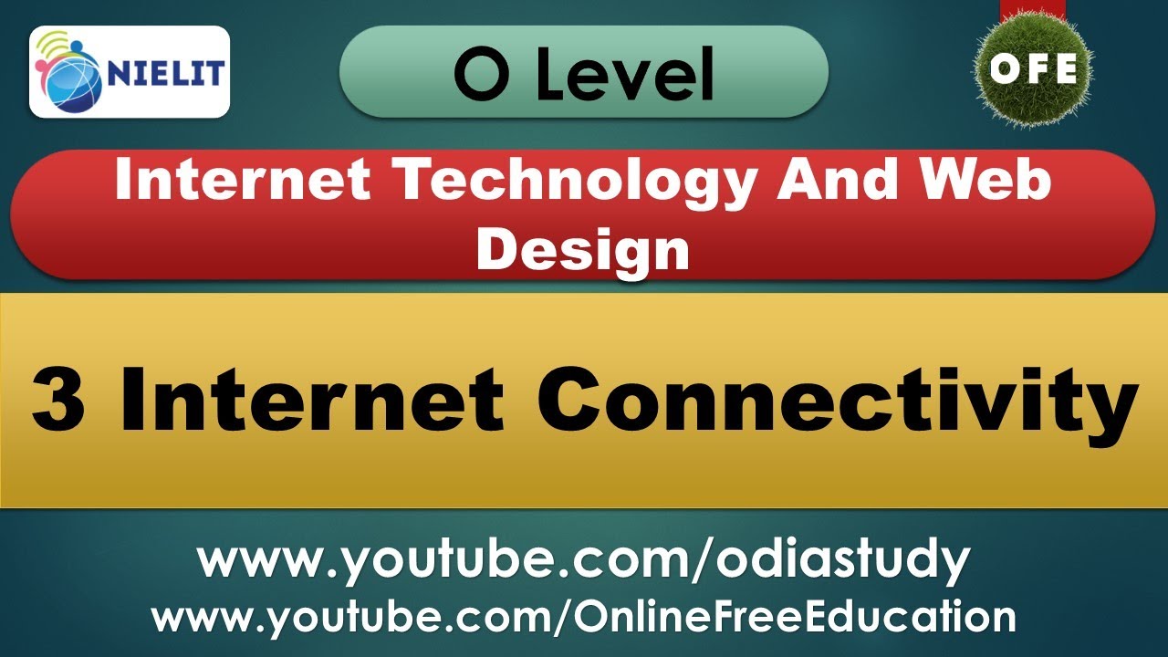 O Level - 3 Internet Connectivity - YouTube