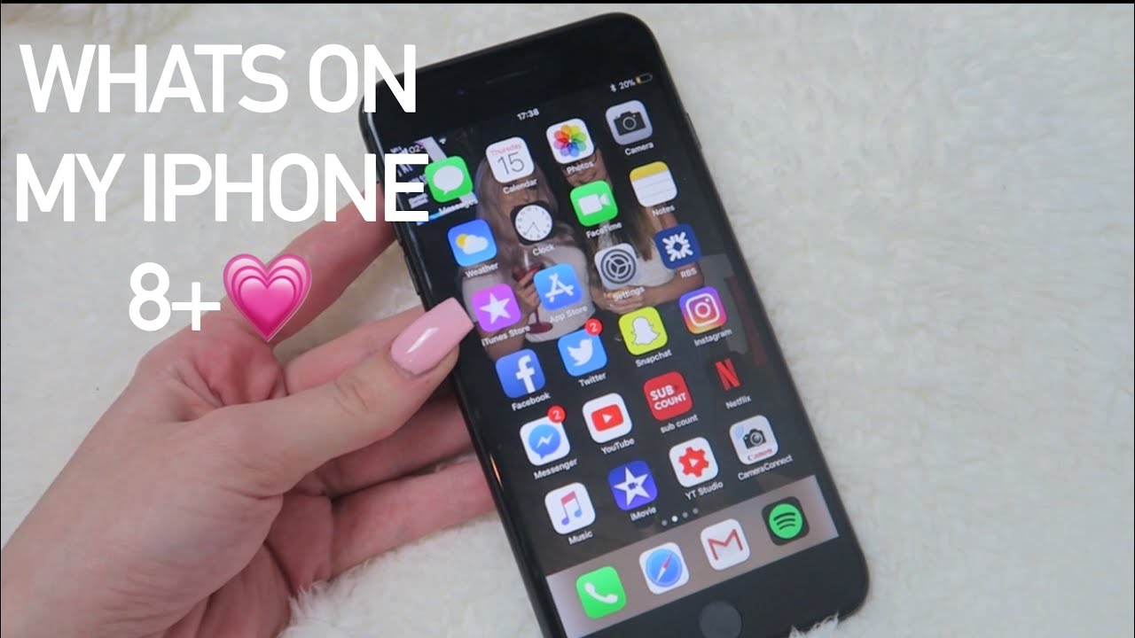 WHAT’S ON MY IPHONE 8 PLUS! APPS YOU NEED ON YOUR PHONE!!! - YouTube
