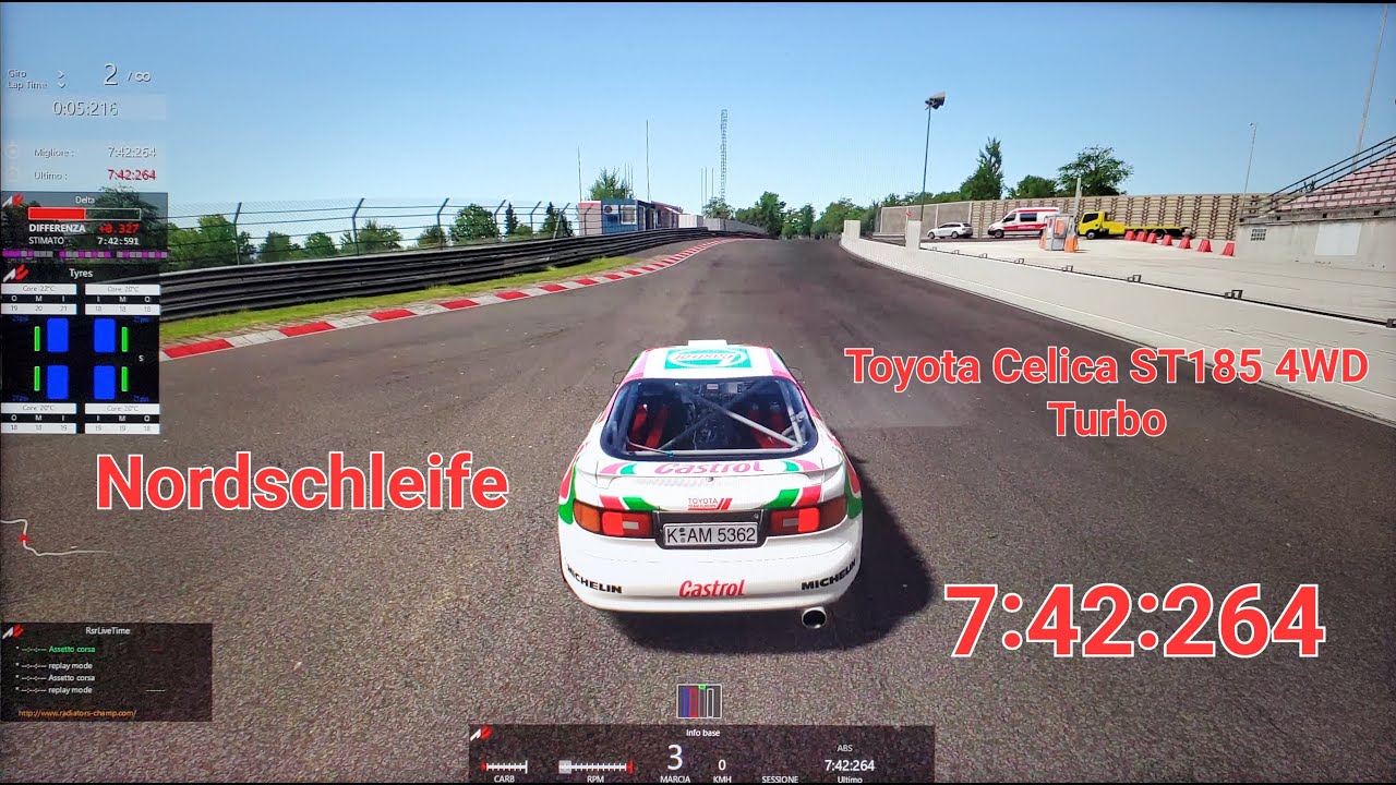 Assetto Corsa - Toyota Celica ST185 4WD Turbo Nordschleife 7:42:264 ...