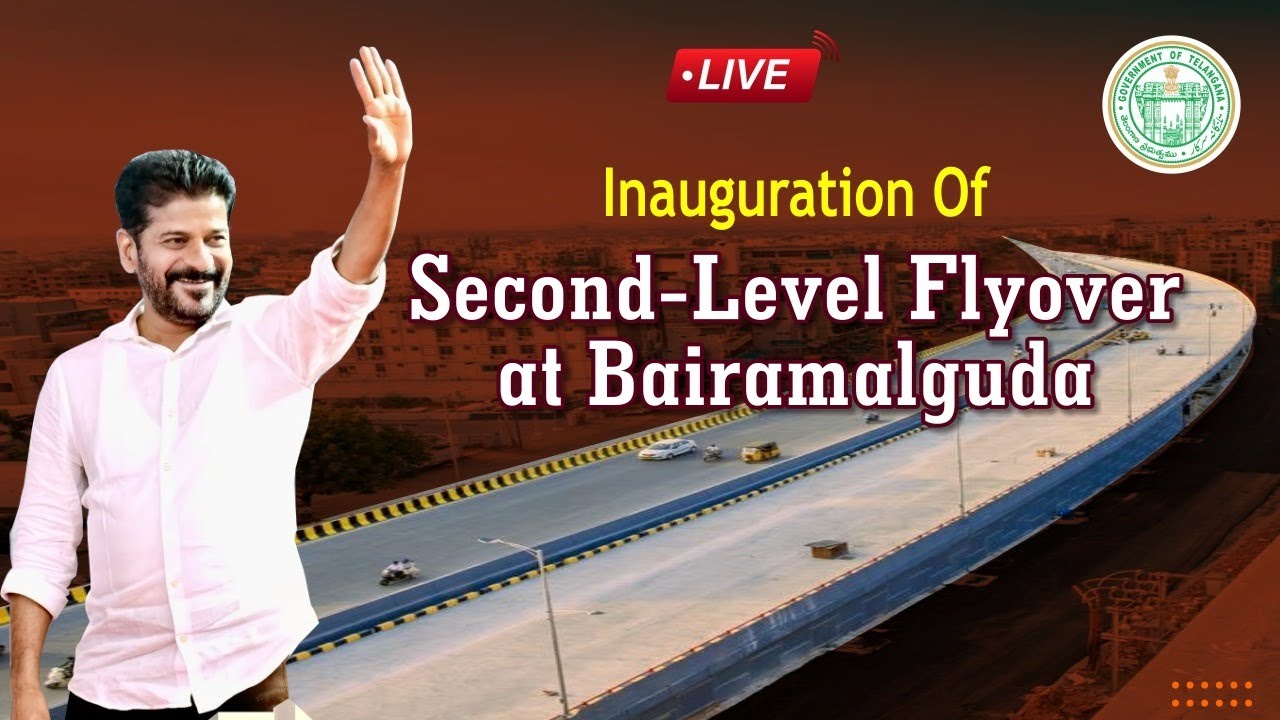 Inauguration of second-level flyover at Bairamalguda, #Hyderabad - YouTube