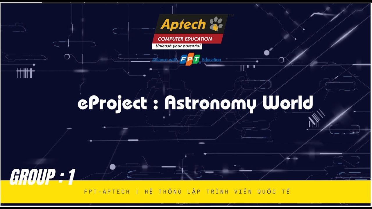 eProject - Group 1 - Astronomy Website - YouTube