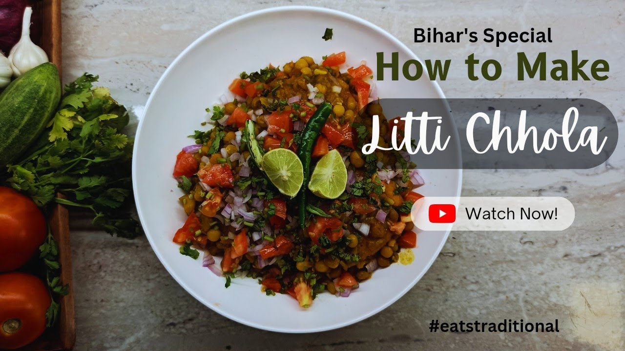 How to Make Litti Chhole | Bihar's Traditional Recipe #littichokha # ...