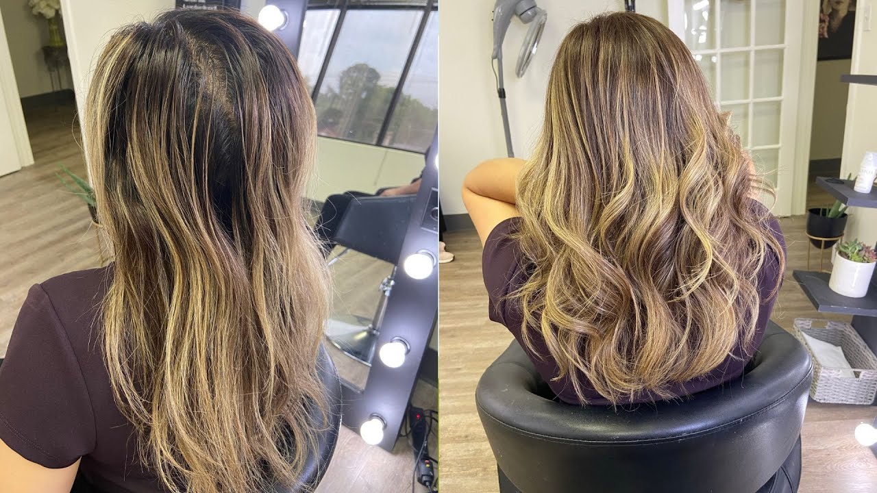 Retoque de la raíz de mi pelo: paso a paso con mi estilista - YouTube