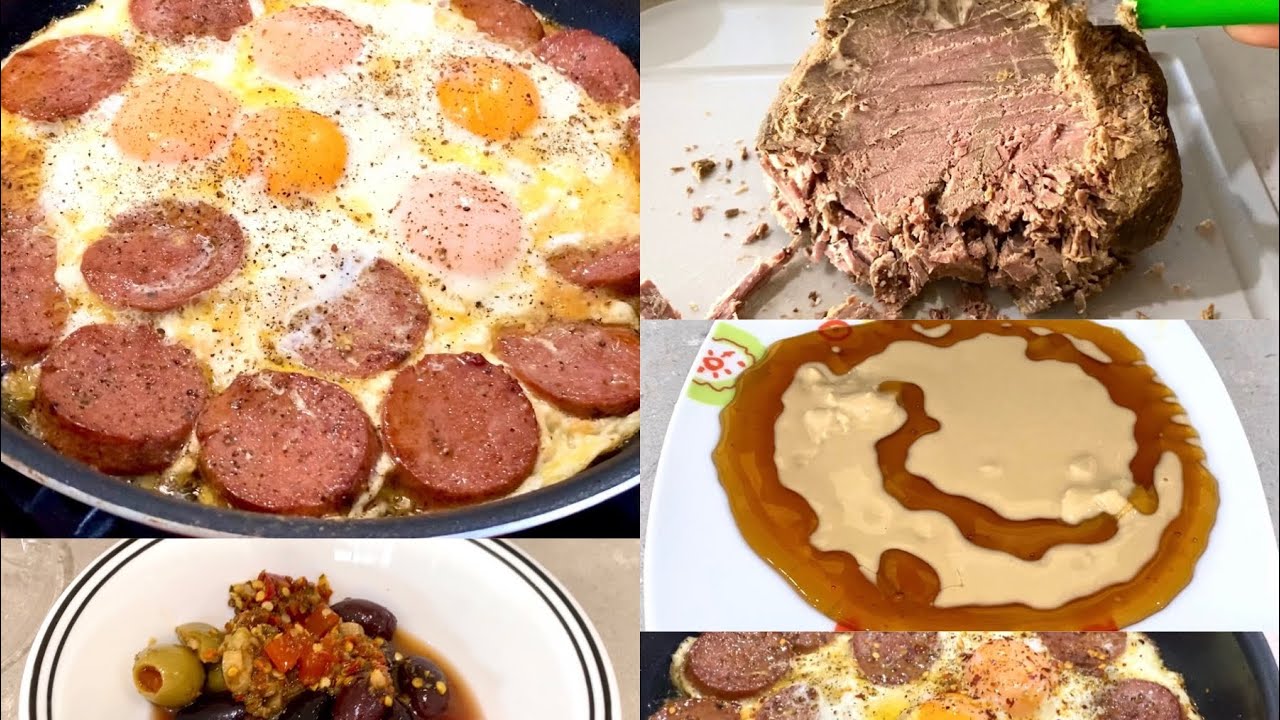 The Best Turkish Style Breakfast at Home | Sujuk Eggs, Pastrami ...