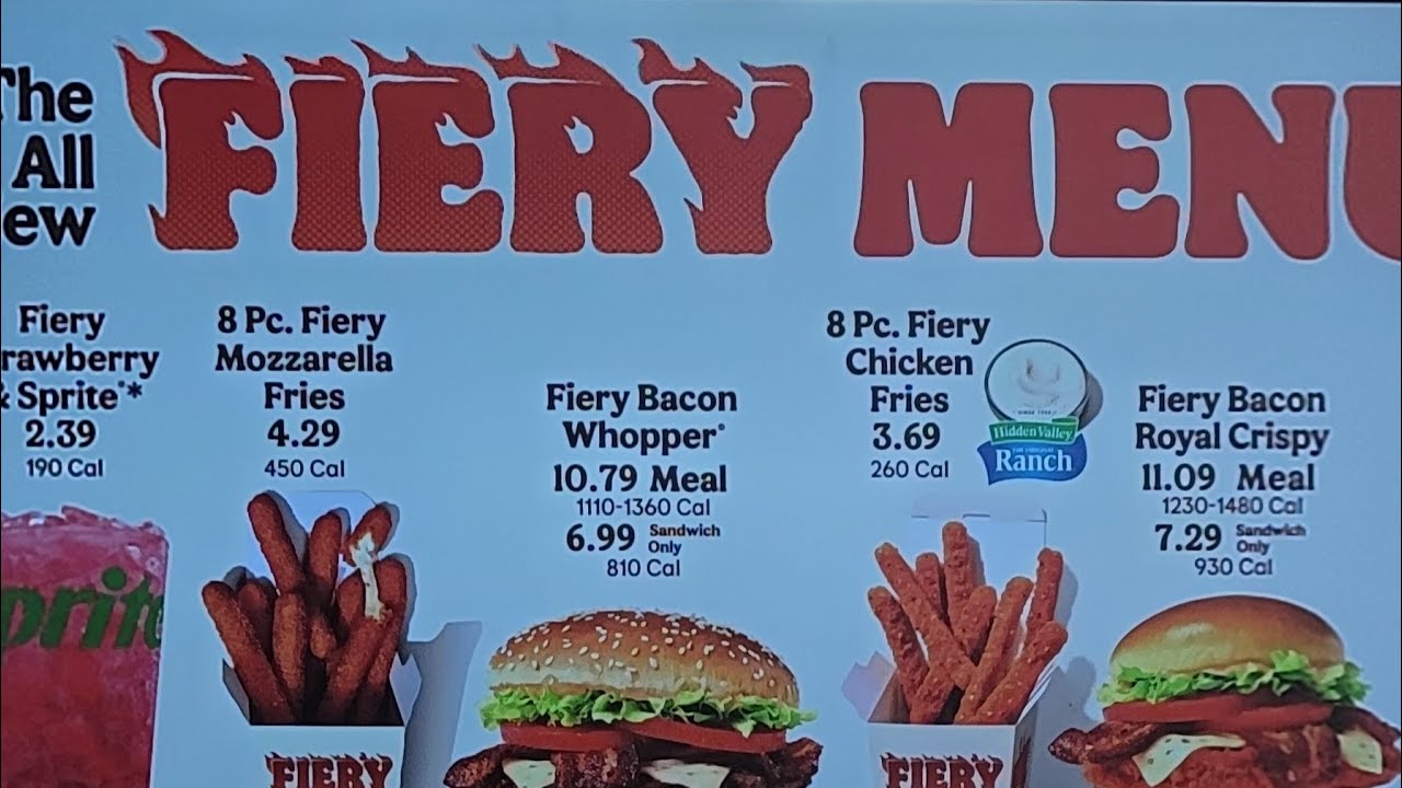 Let's try BK's new fiery strawberry sprite and fiery chicken fries ...