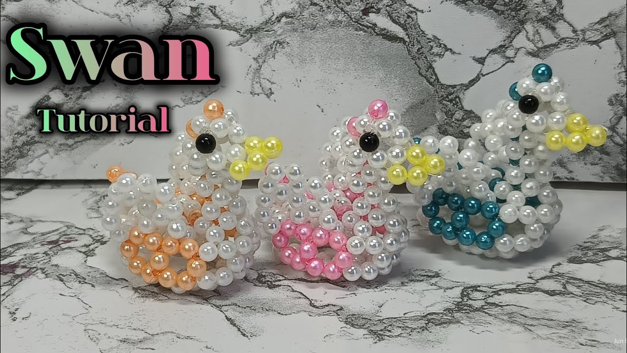 3D Beaded Swan Tutorial by Craft Novelty Sons - YouTube